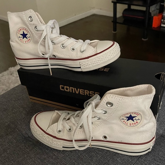 Converse | Shoes | Converse White High Top | Poshmark